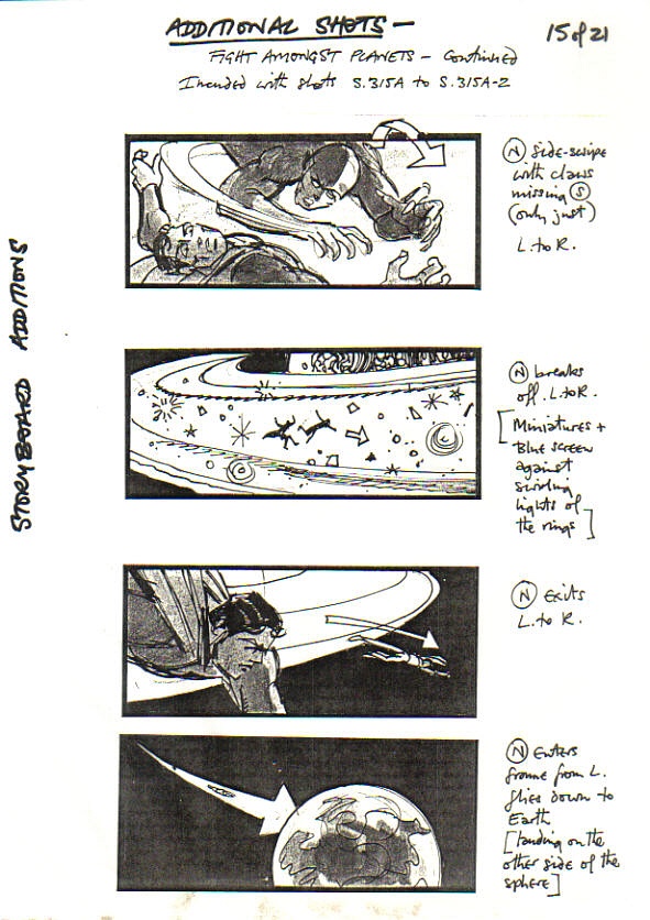 Superman IV Storyboards Cont'd... - SUPERMANIA - CAPEDWONDER EUROPE